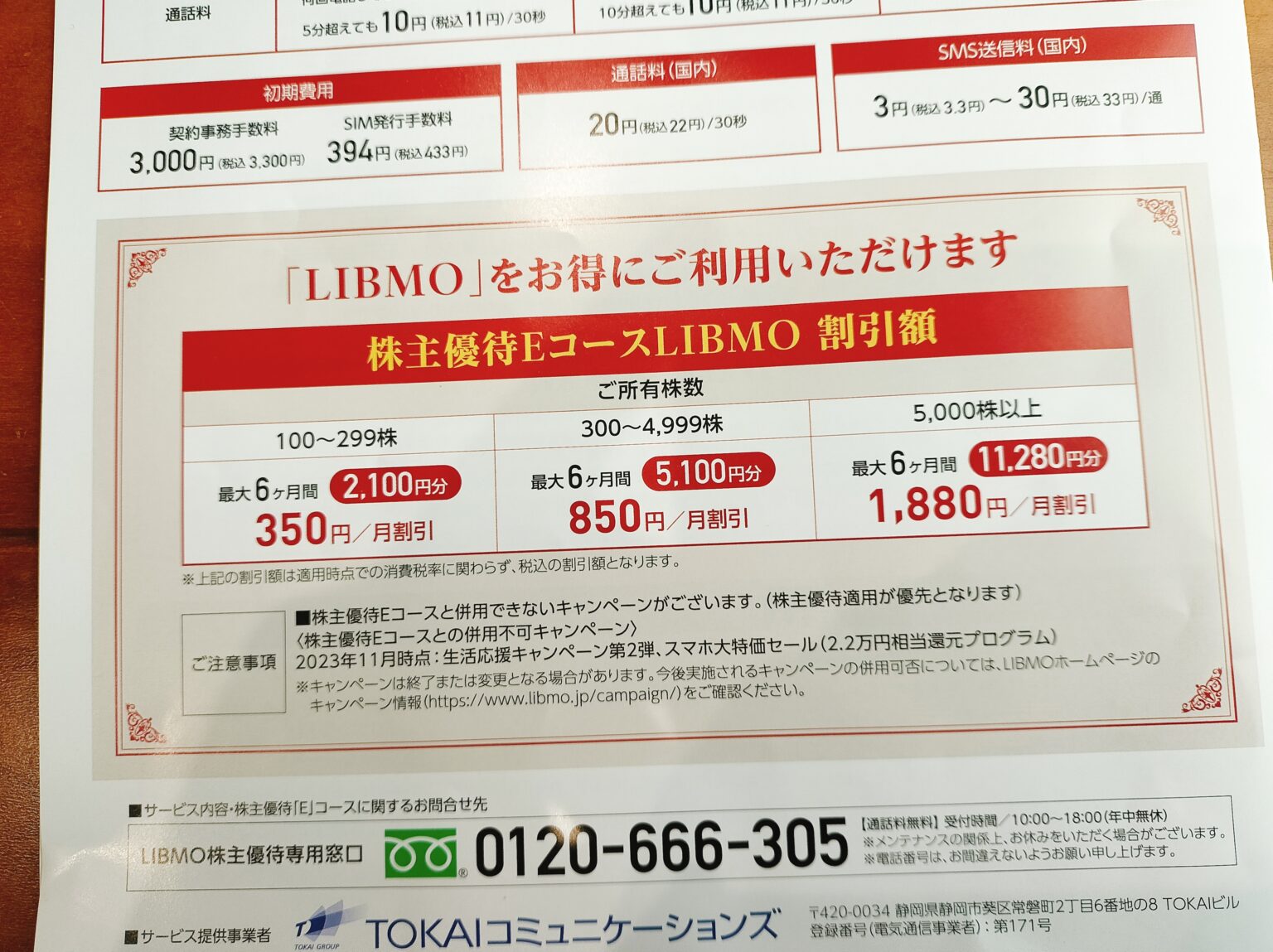 LIBMOの株主優待は300株がおすすめ！2回線はどう？ | ブルブルの株主優待ブログ